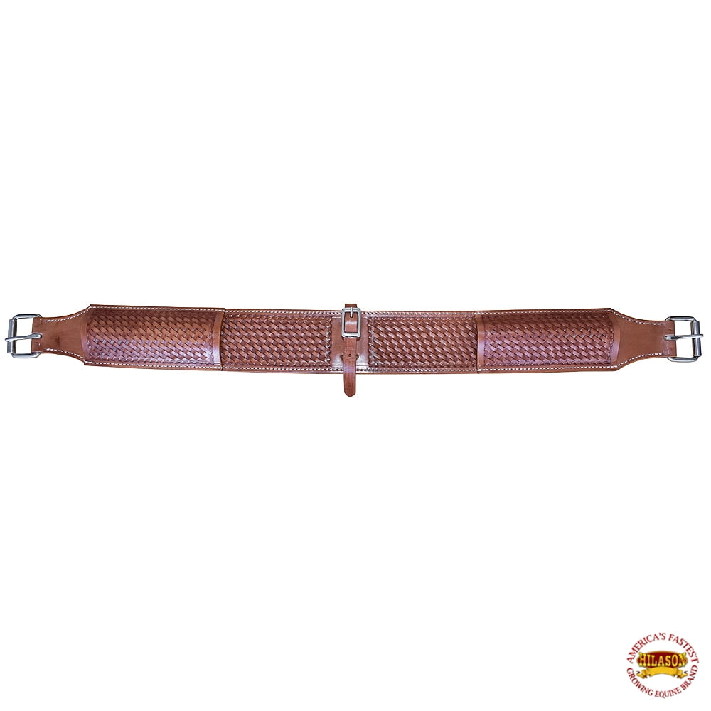 Western Horse Saddle Girth Leather Cinch Hilason - Walmart.com