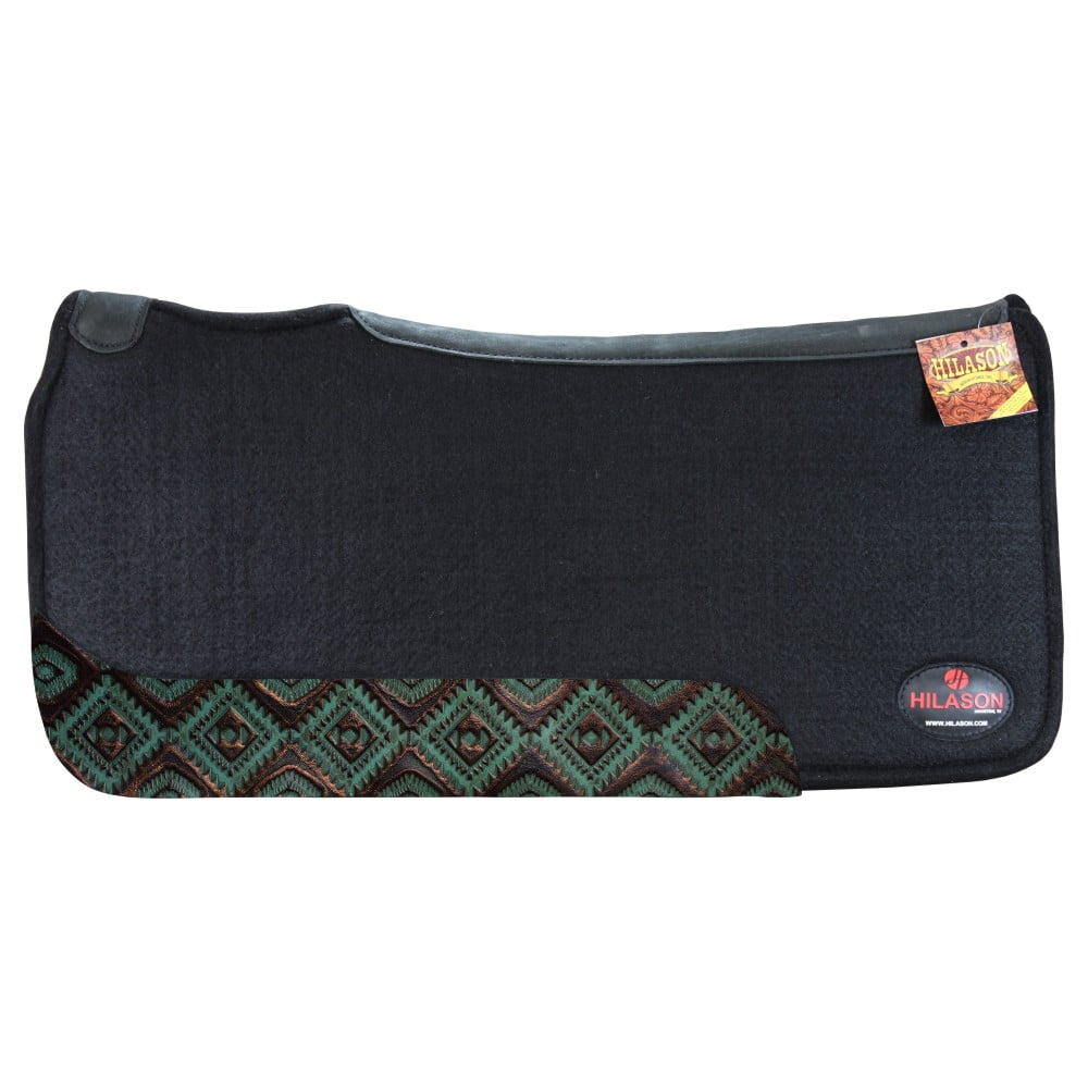 Western Horse Saddle Pad High Quality 100% Wool Felt Hilason - Walmart.com