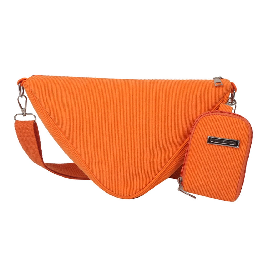 Western Inspired, Versatile Shoulder Bag Simplistic Solid Color Canvas ...