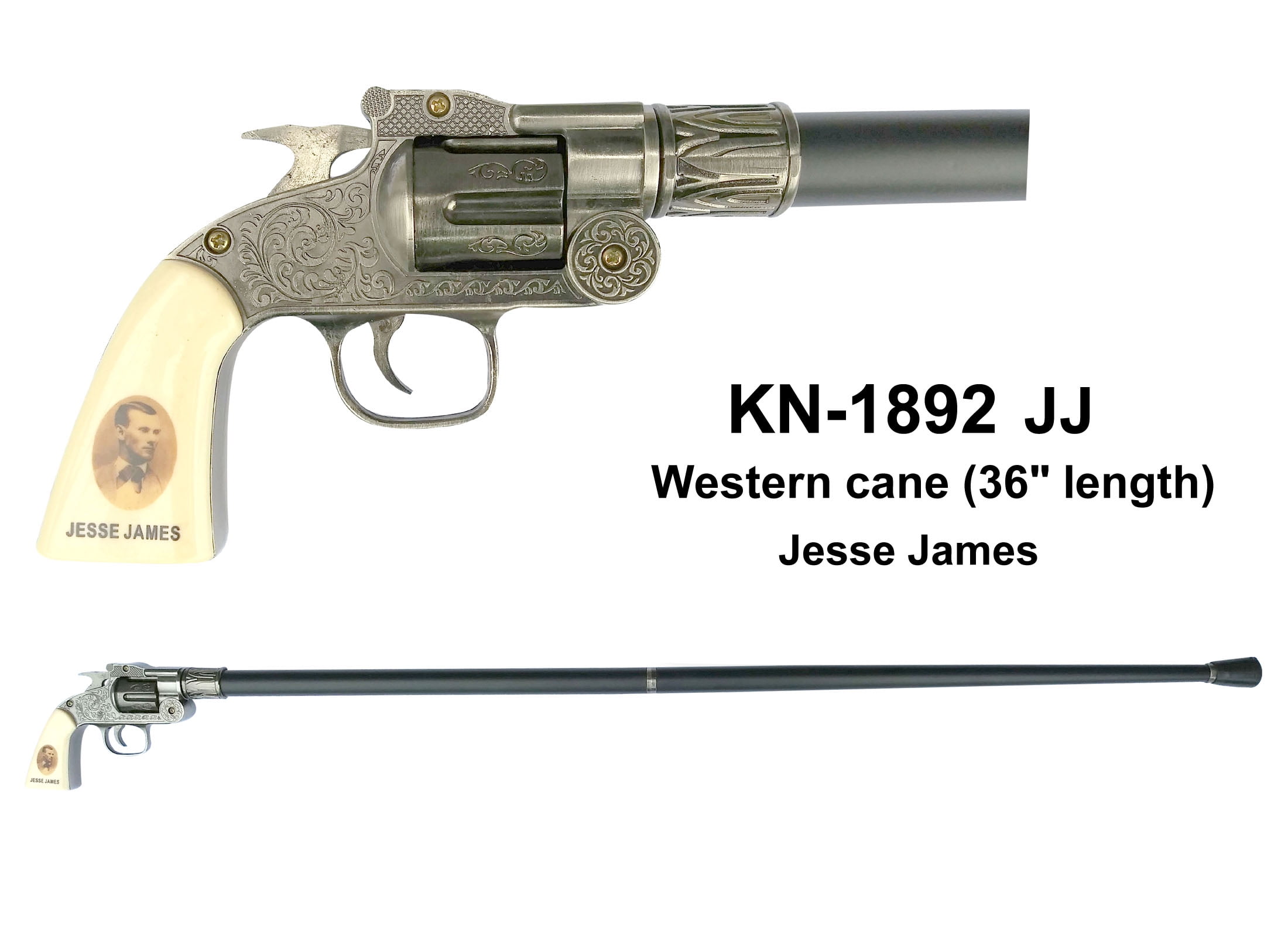 Western Jesse James Cane - Walmart.com