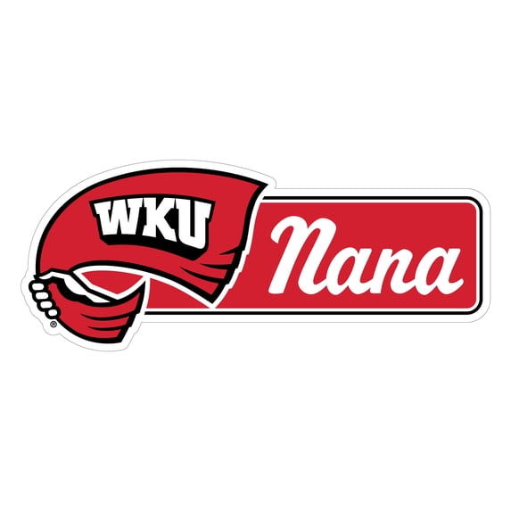 Western Kentucky Hilltoppers Proud Nana Die Cut Decal Officially ...