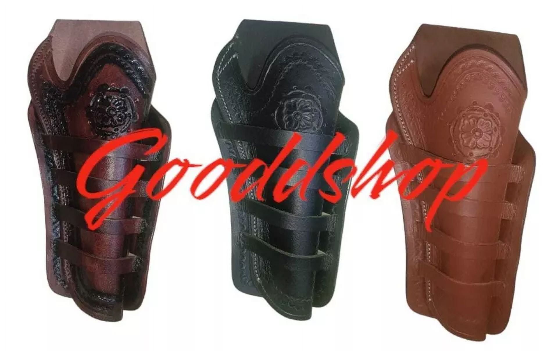 Western Leather Holster Gun Belt Cowboy Revolver Pistol Colt SASS Fast ...