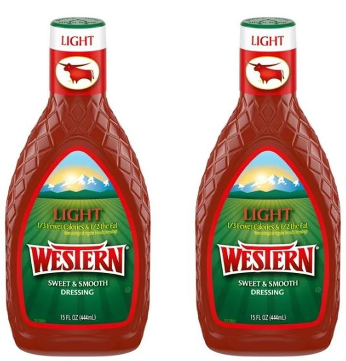 Western Light Sweet & Smooth French Salad Dressing, Tomato Onion Garlic ...