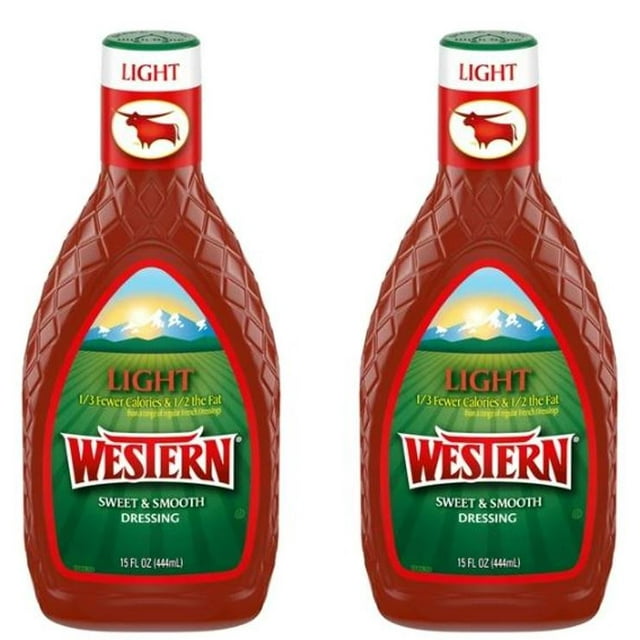 Western Light Sweet & Smooth French Salad Dressing, 15 fl. oz, Pack of ...
