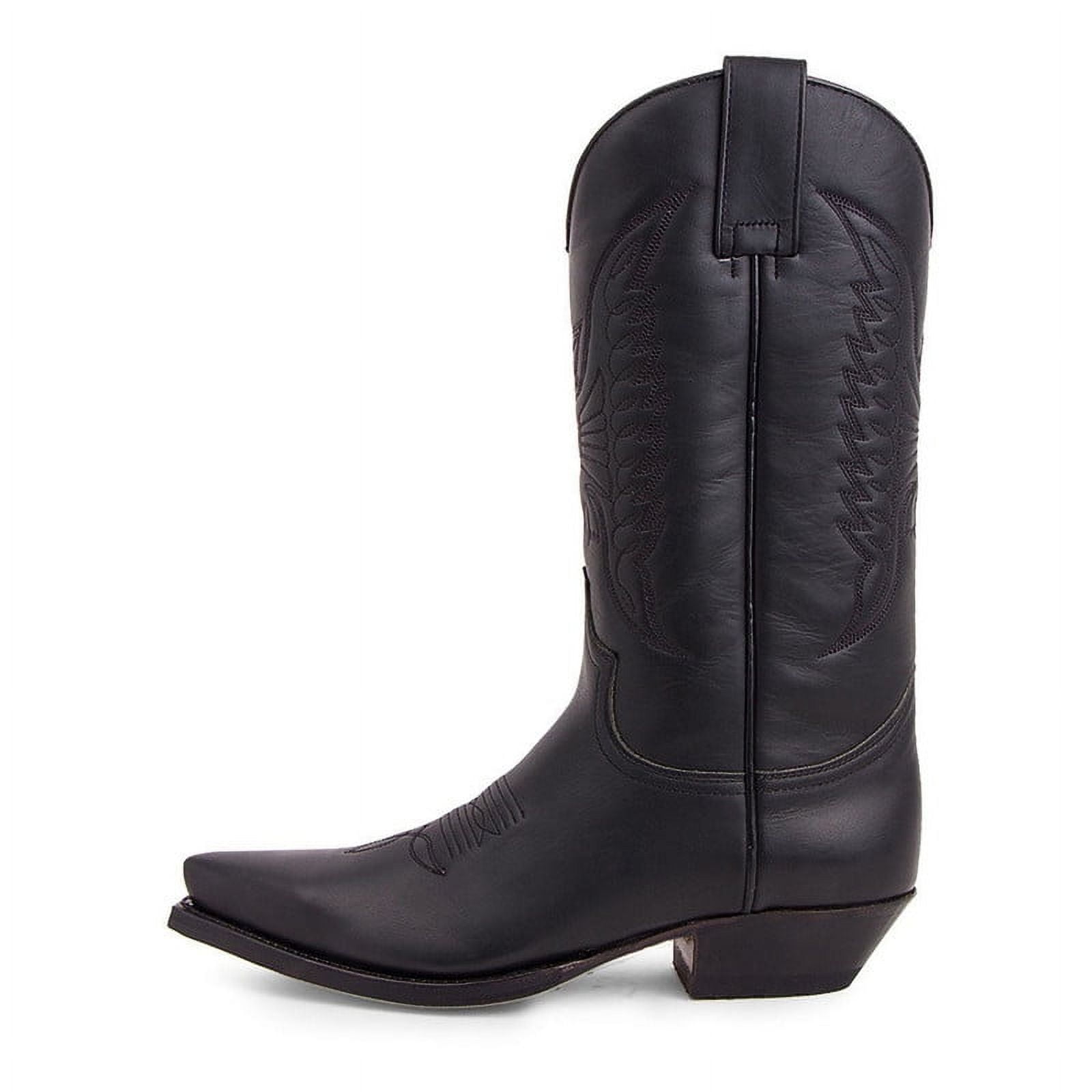 Western Men's Boots with Classic Embroidered Cowboy Boots for Men Retro ...