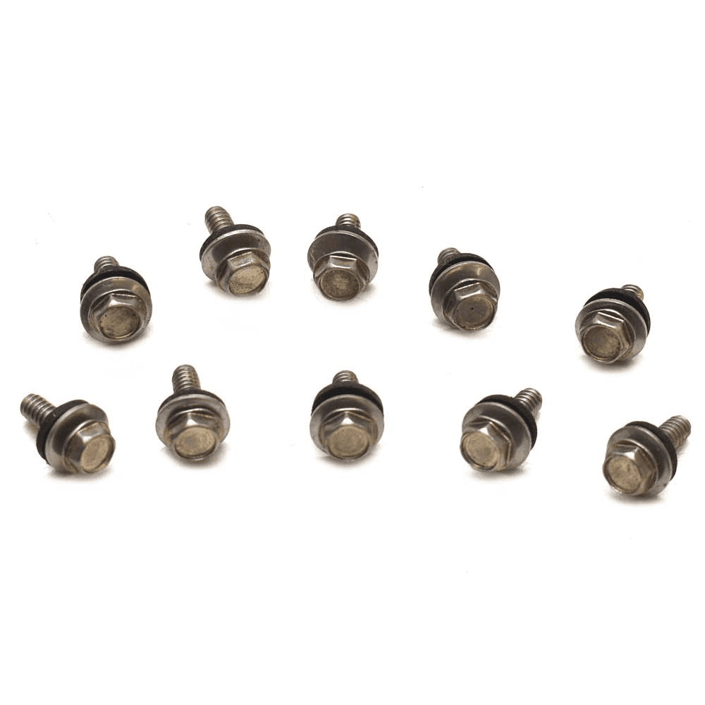Western Metals Fuel Tank Screws Silver Stainless Steel Tank Screws, Set ...