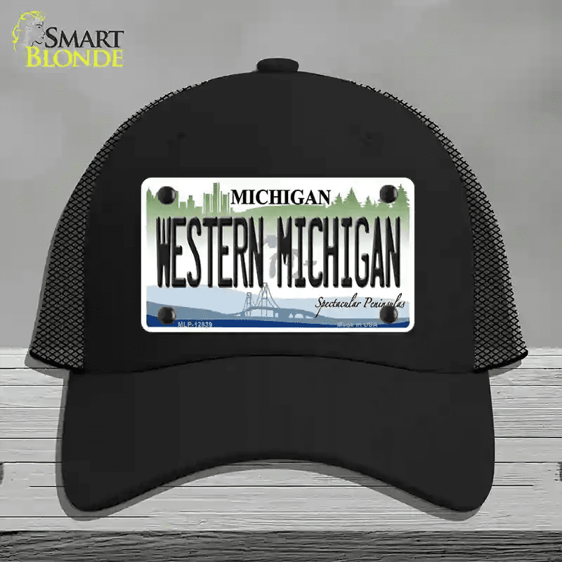Western Michigan Novelty License Plate Hat Mesh Black - Walmart.com