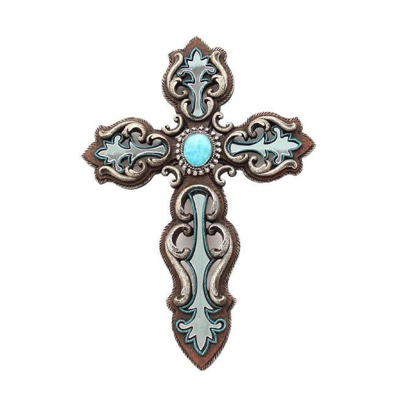 Western Moments 94281 Wall Cross Mirror, Turquoise - 8.50 x 12 in ...