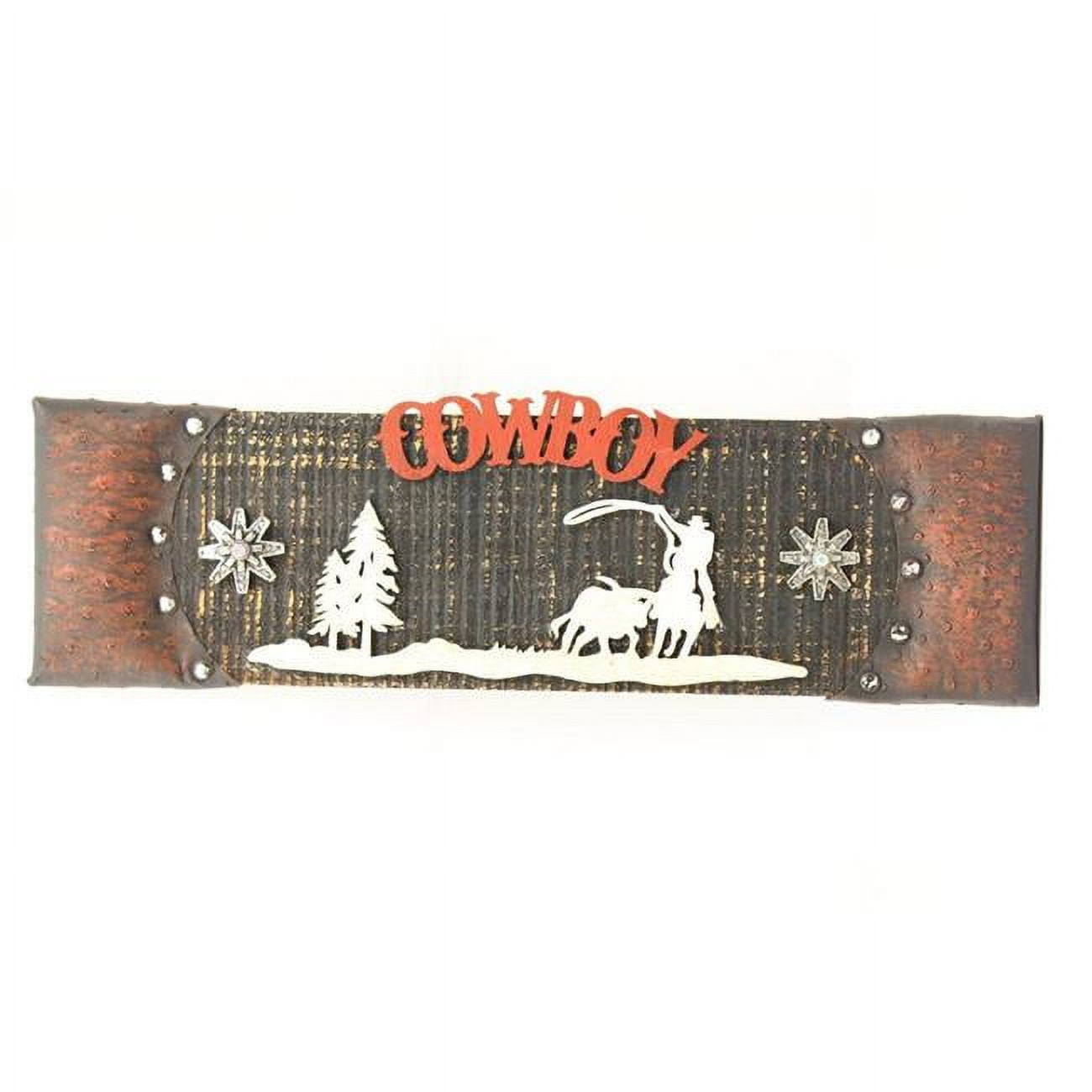 Western Moments 94366 Cowboy Wooden Sign, 19 x 5.5 in. - Walmart.com