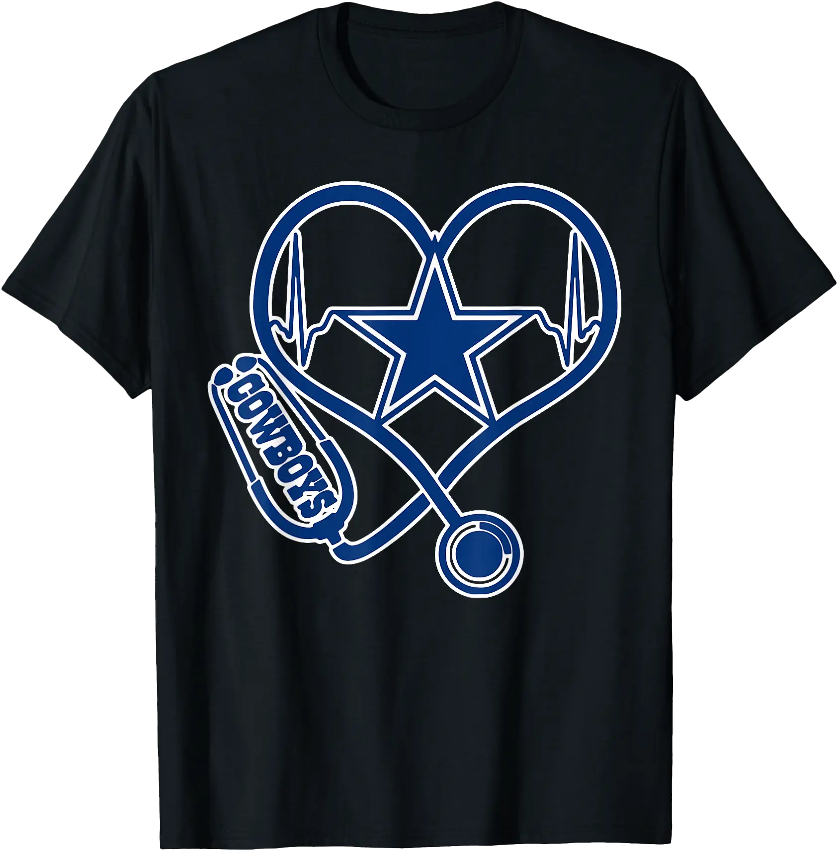 Western Nurse RN Stethoscope Heart Cowboy Graduation T-Shirt Gift ...