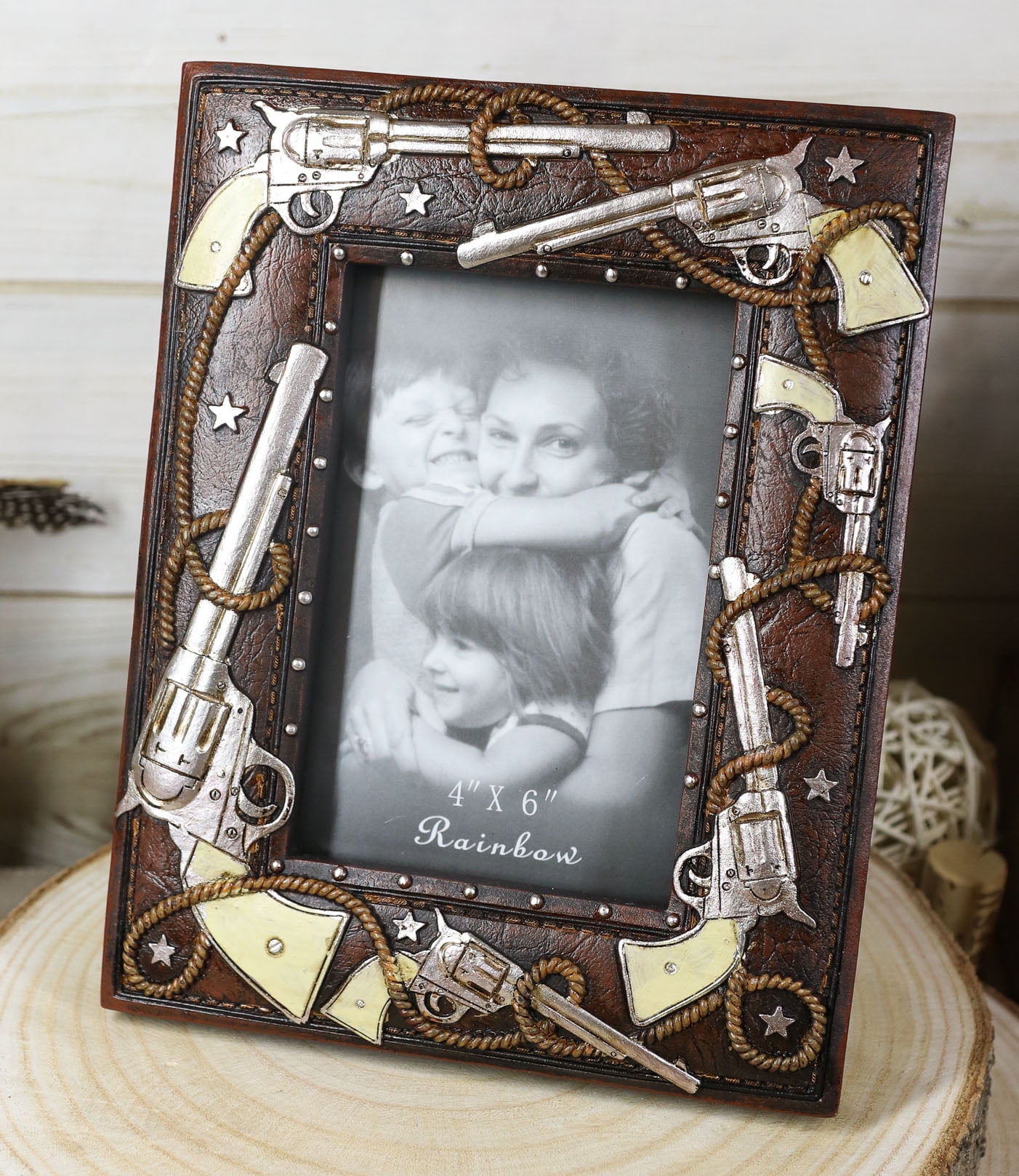 Western Outlaw Pistol Revolvers Lasso Ropes Lone Stars Photo Picture ...