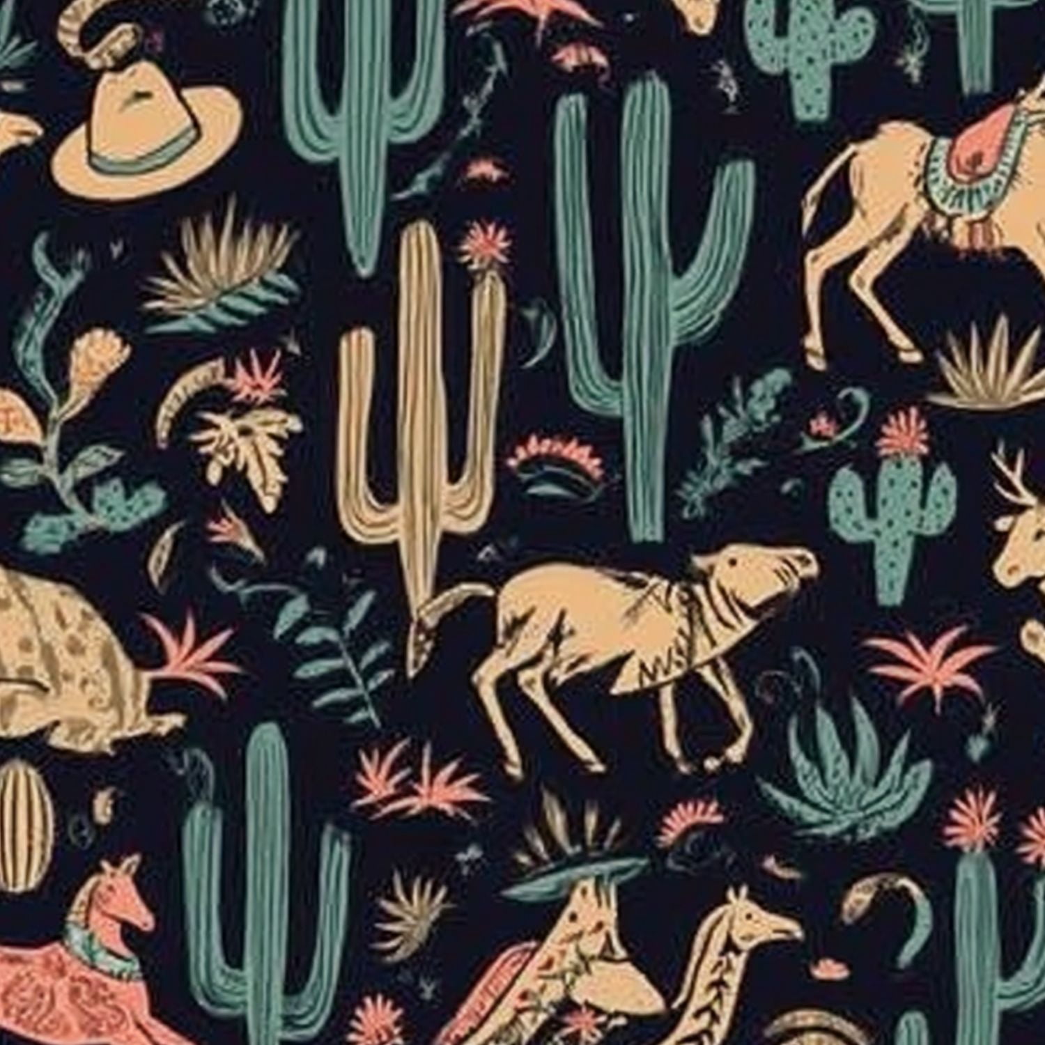 Western Peel and Stick Wallpaper 23.6in x 9.8ft Southwestern Desert ...