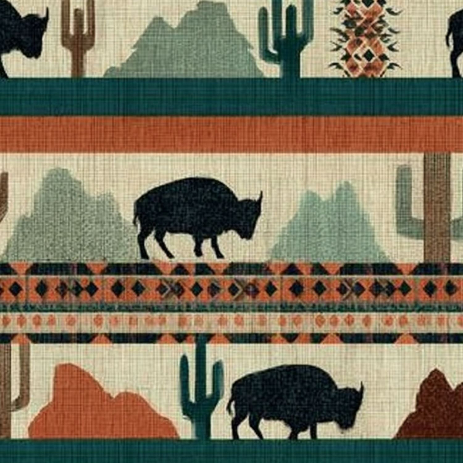 Western Peel and Stick Wallpaper 23.6in x 9.8ft Southwestern Desert ...