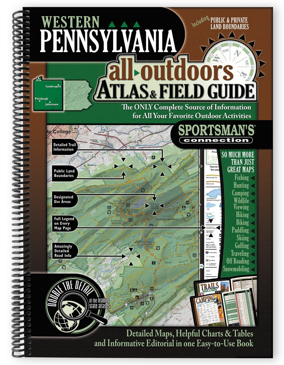 Western Pennsylvania All Outdoors Atlas and Field Guide by Sportsman's ...