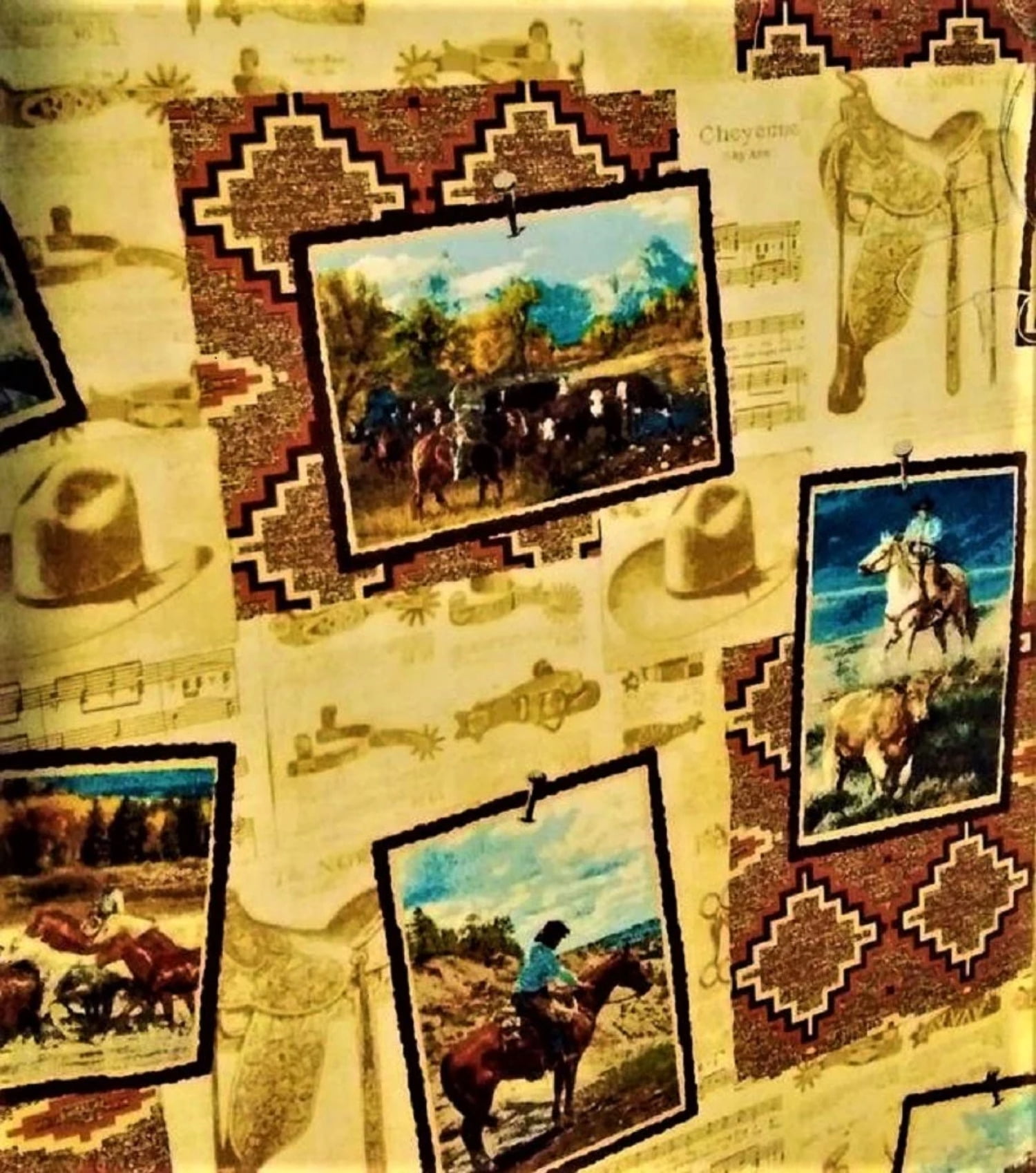 Western Pictures Cotton Fabric - Walmart.com