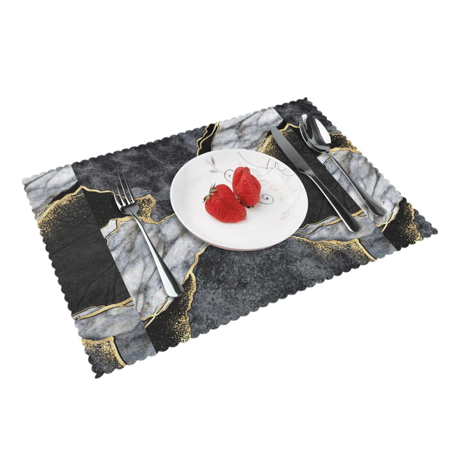 Western Placemat Restaurant Table Mat Anti-Oil Heat Insulation Plate ...