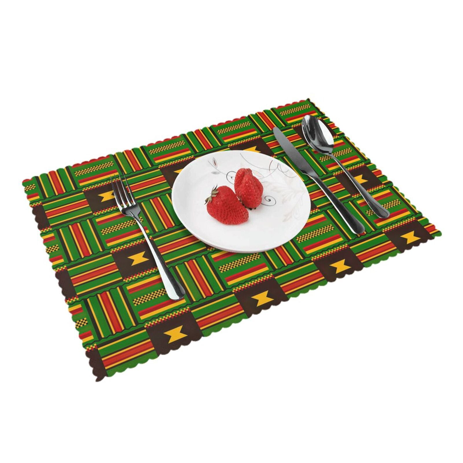 Western Placemat Restaurant Table Mat Anti-Oil Heat Insulation Plate ...