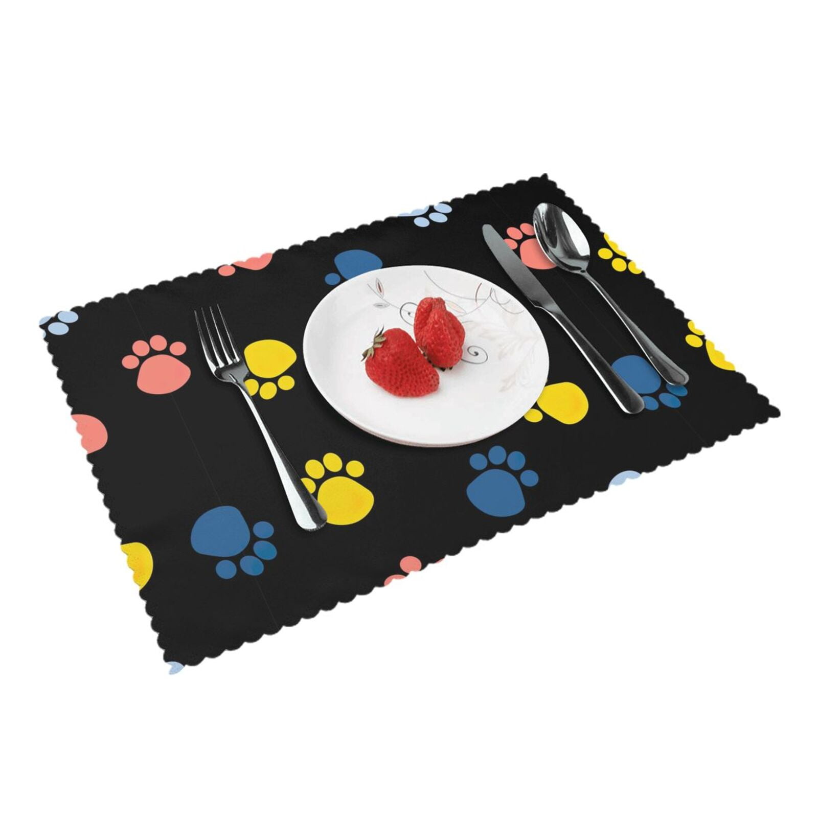 Western Placemat Restaurant Table Mat Anti-Oil Heat Insulation Plate ...