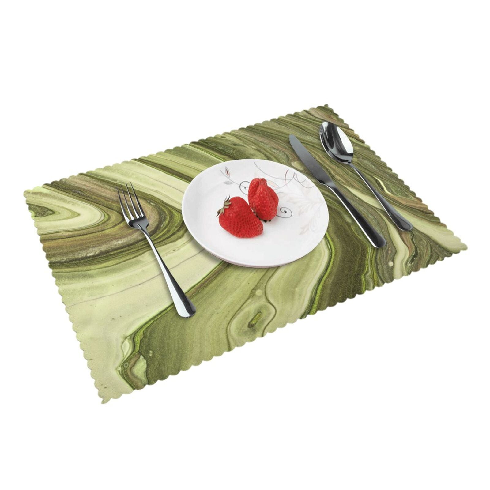 Western Placemat Restaurant Table Mat Anti-Oil Heat Insulation Plate ...