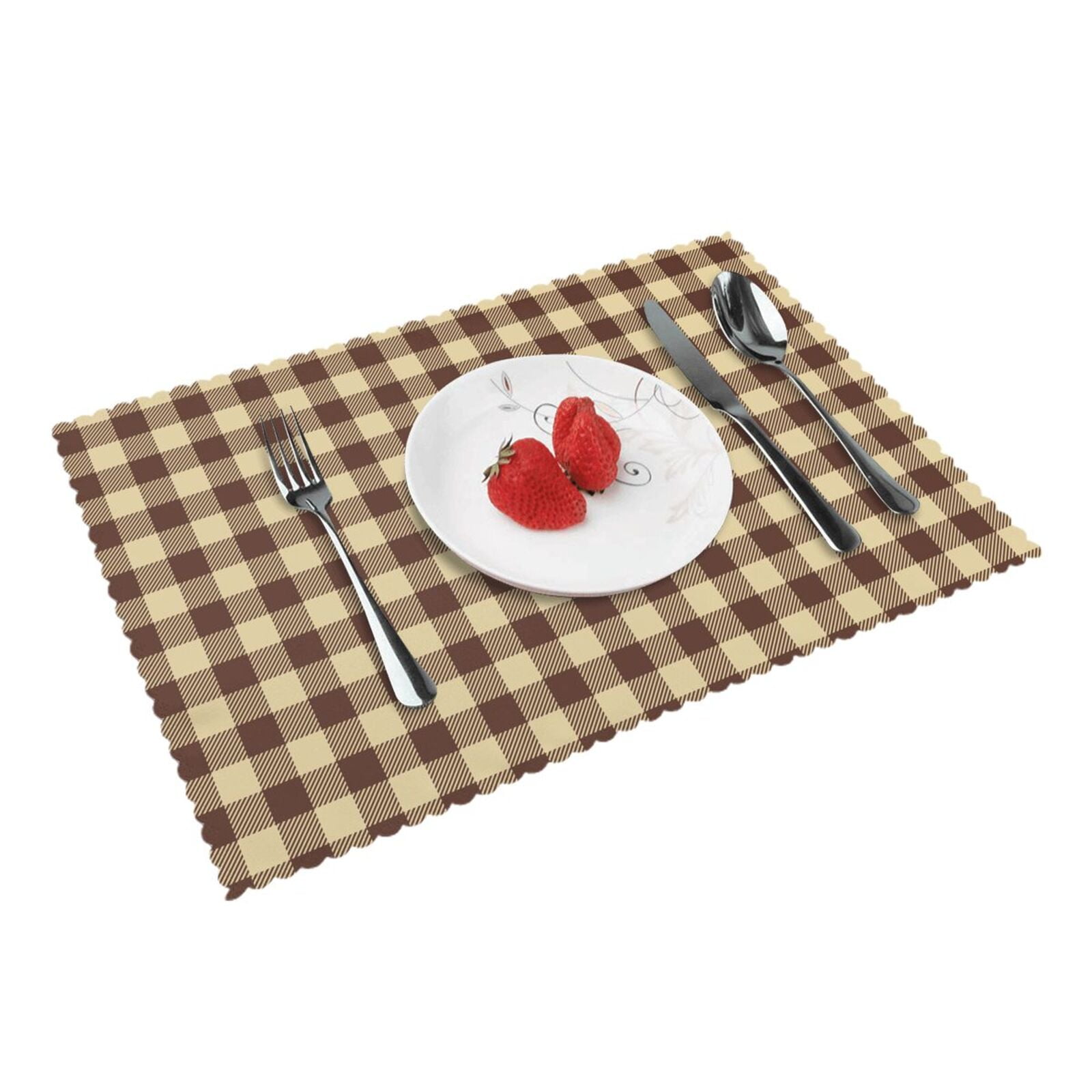 Western Placemat Restaurant Table Mat Anti-Oil Heat Insulation Plate ...