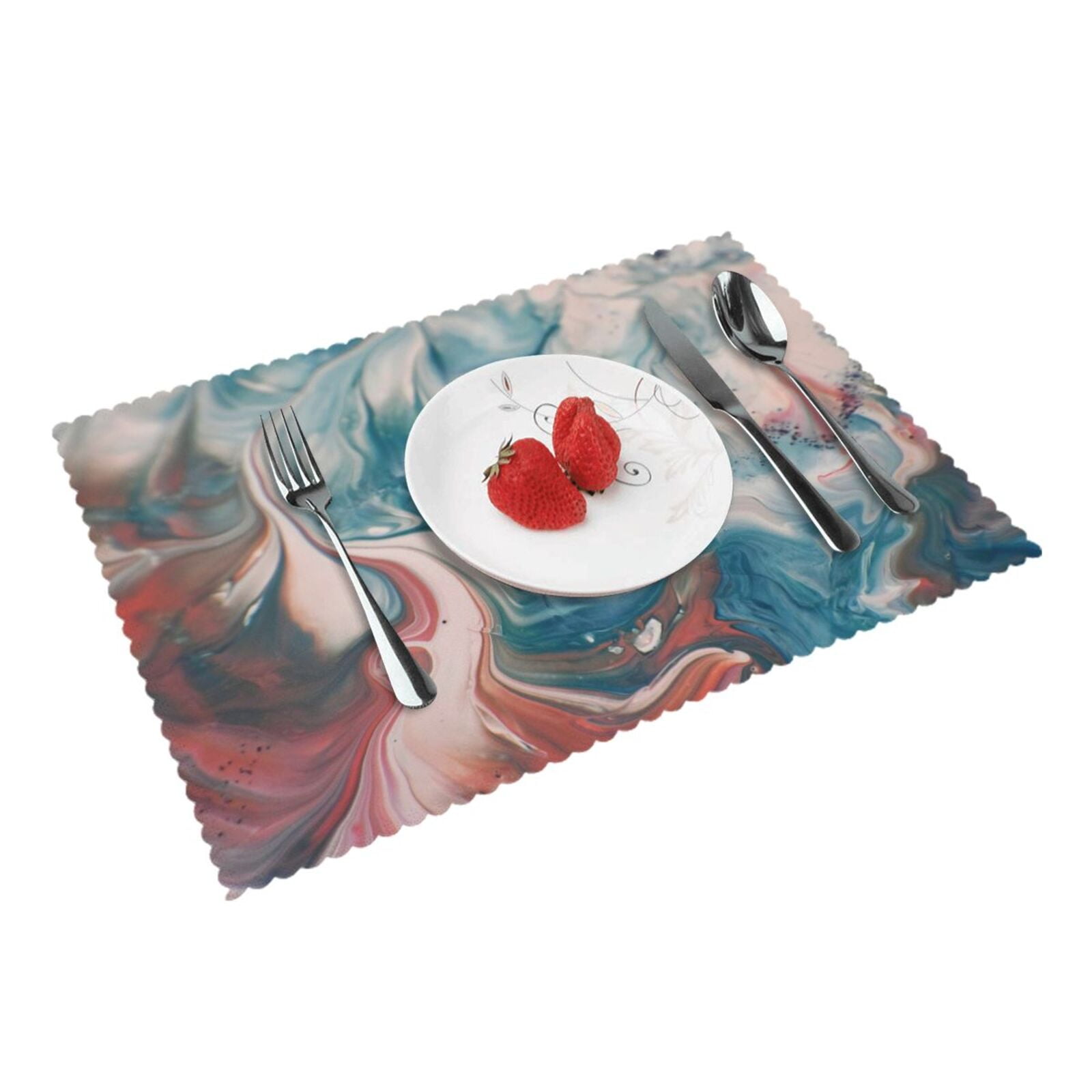 Western Placemat Restaurant Table Mat Anti-Oil Heat Insulation Plate ...