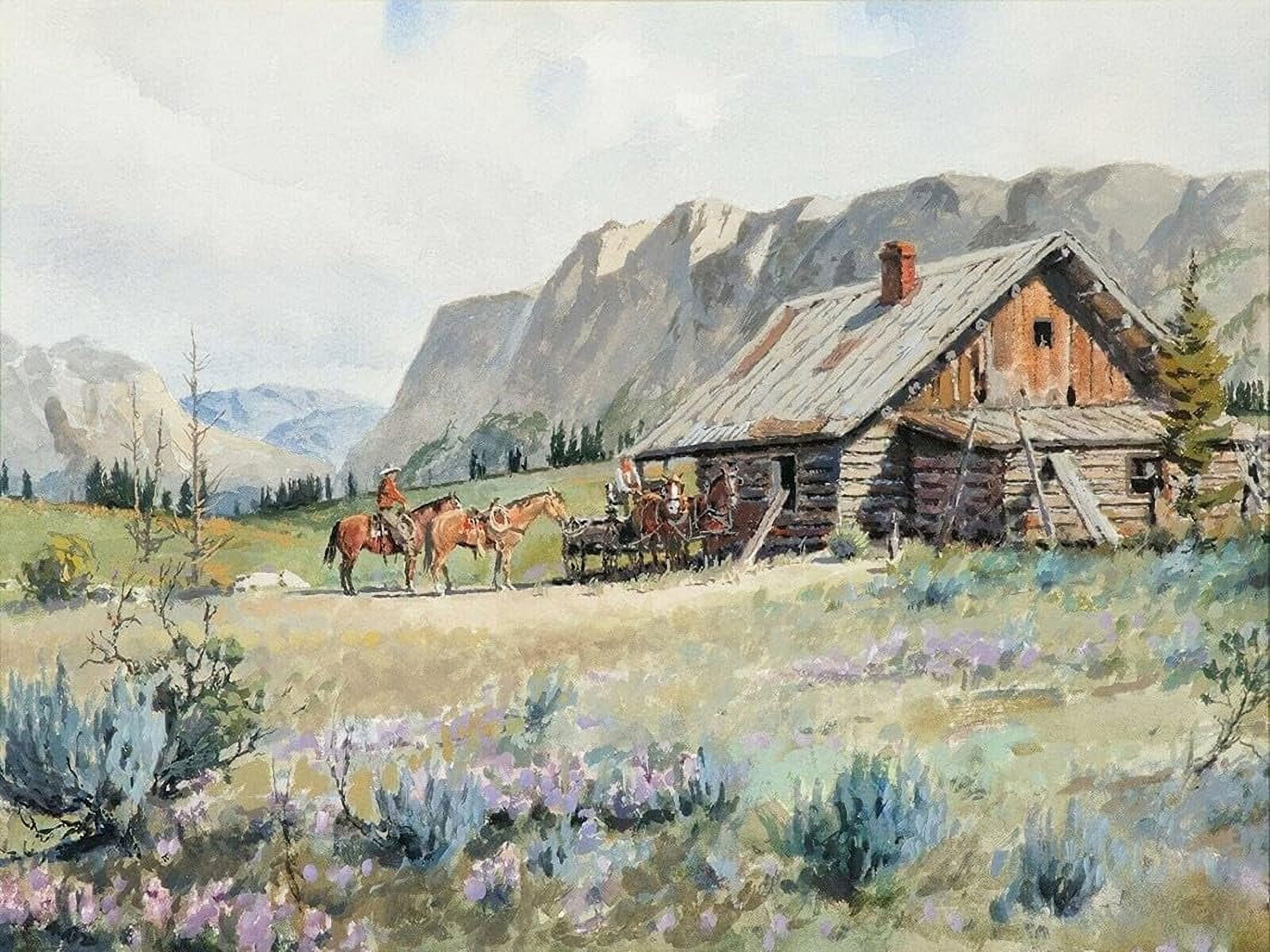 Western Ranch Horse Cowboy Country Cabin Puzzles for Adults 1000 Pieces ...