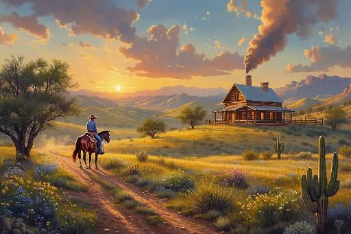 Western Ranch Horse Cowboy Country Cabin Puzzles for Adults 500 Pieces ...