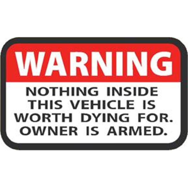 Western Recreation Warning Label Decal 2X3 - Walmart.com