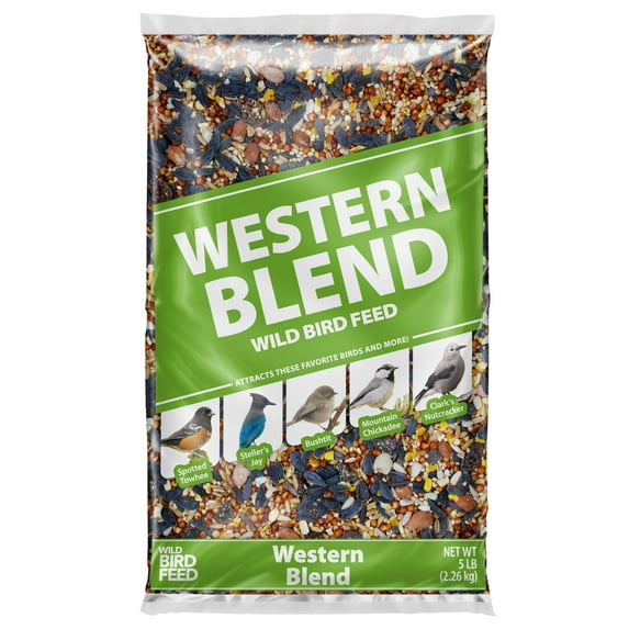 Western Regional Blend Wild Bird Food, Dry, 1 Count per Pack, 5 lb. Bag ...
