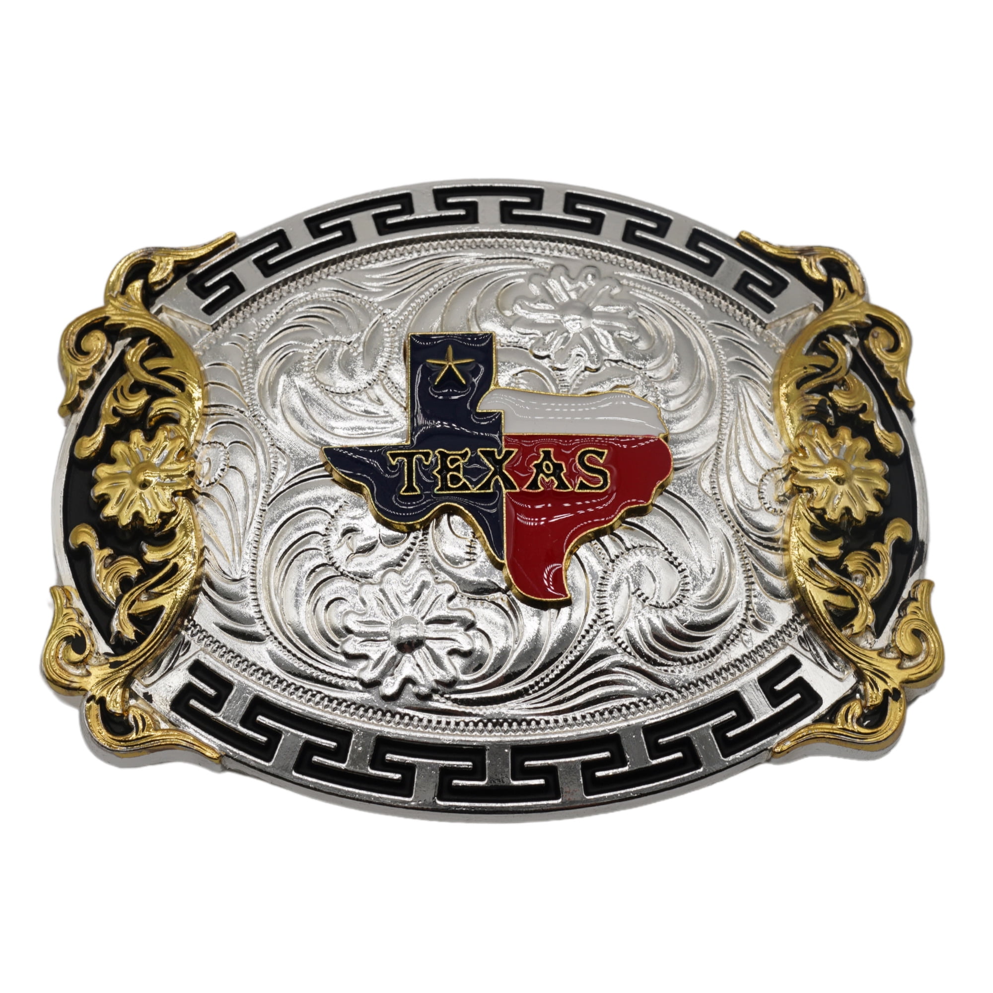Western Rodeo Gold Theme Belt Buckle for Unisex Horsehead Masonic Texas ...