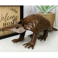Western Rustic Forest Hand Sculpted Metal Springy Armadillo Statue 15.5 ...