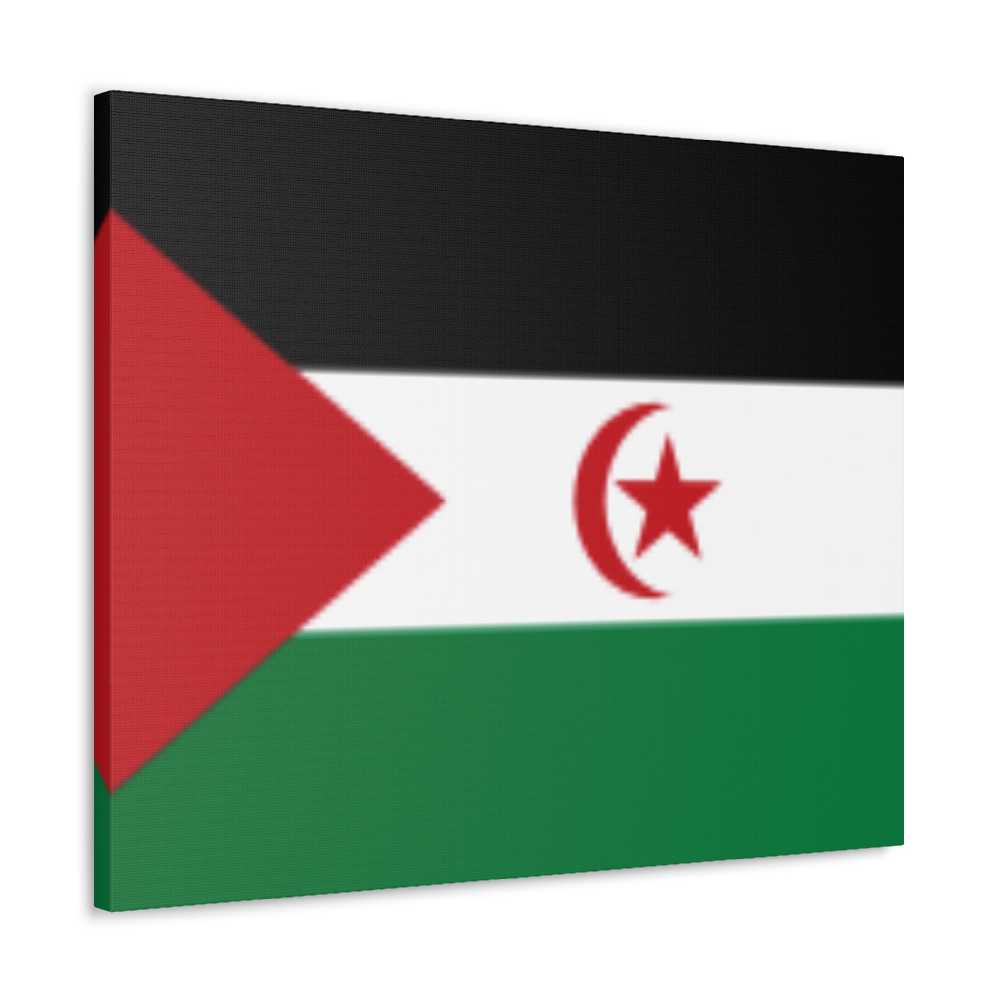 Western Sahara Country Flag Canvas Vibrant Wall Art Unframed Home Decor ...