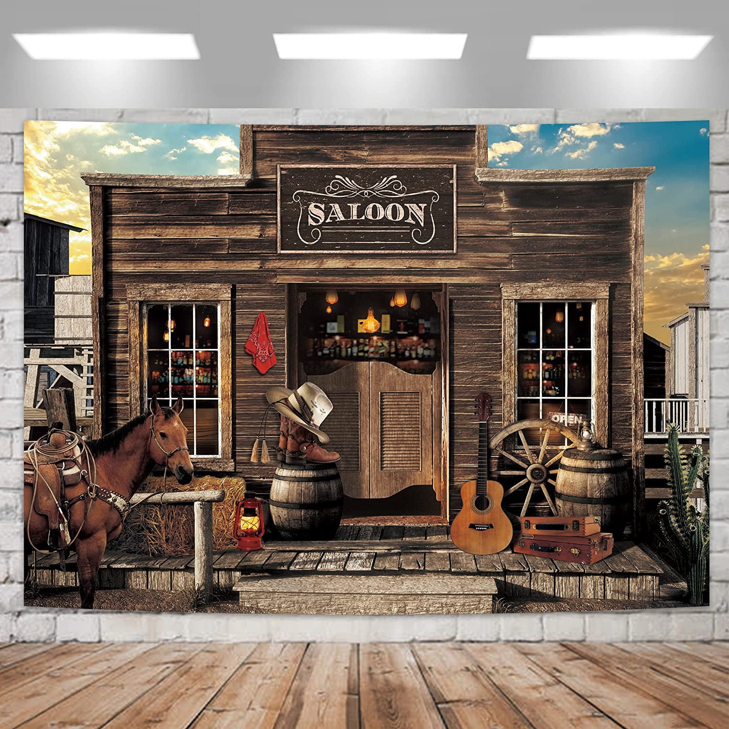 Western Saloon Backdrop Western Street Exterior – Grosh Backdrops