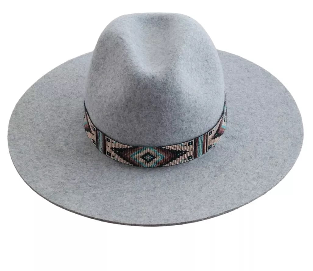 Western Seed Beaded Hat Band Fit Cowboy Hatband South West Hat Band By ...
