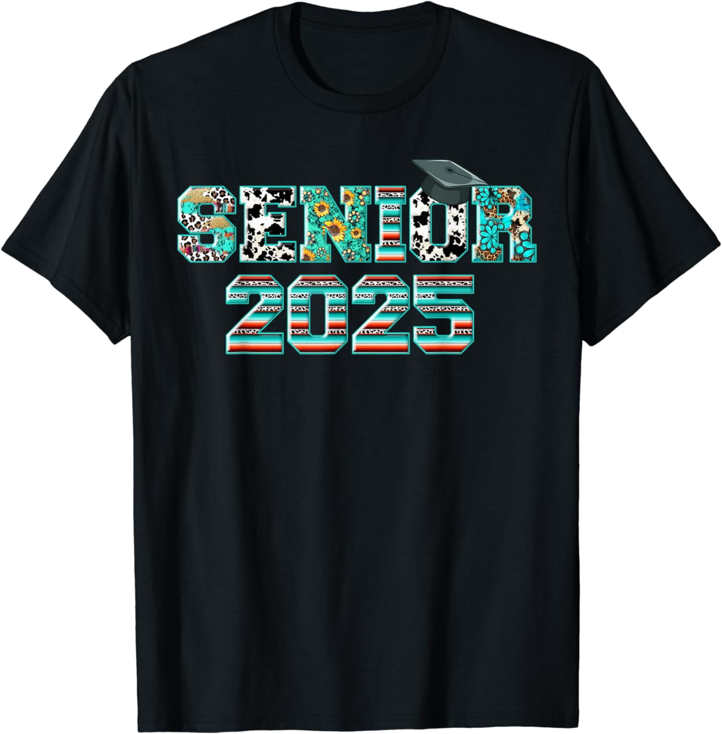 Western Senior 2025 Graduation Class Of 25 Cowhide Men Women Cotton T ...