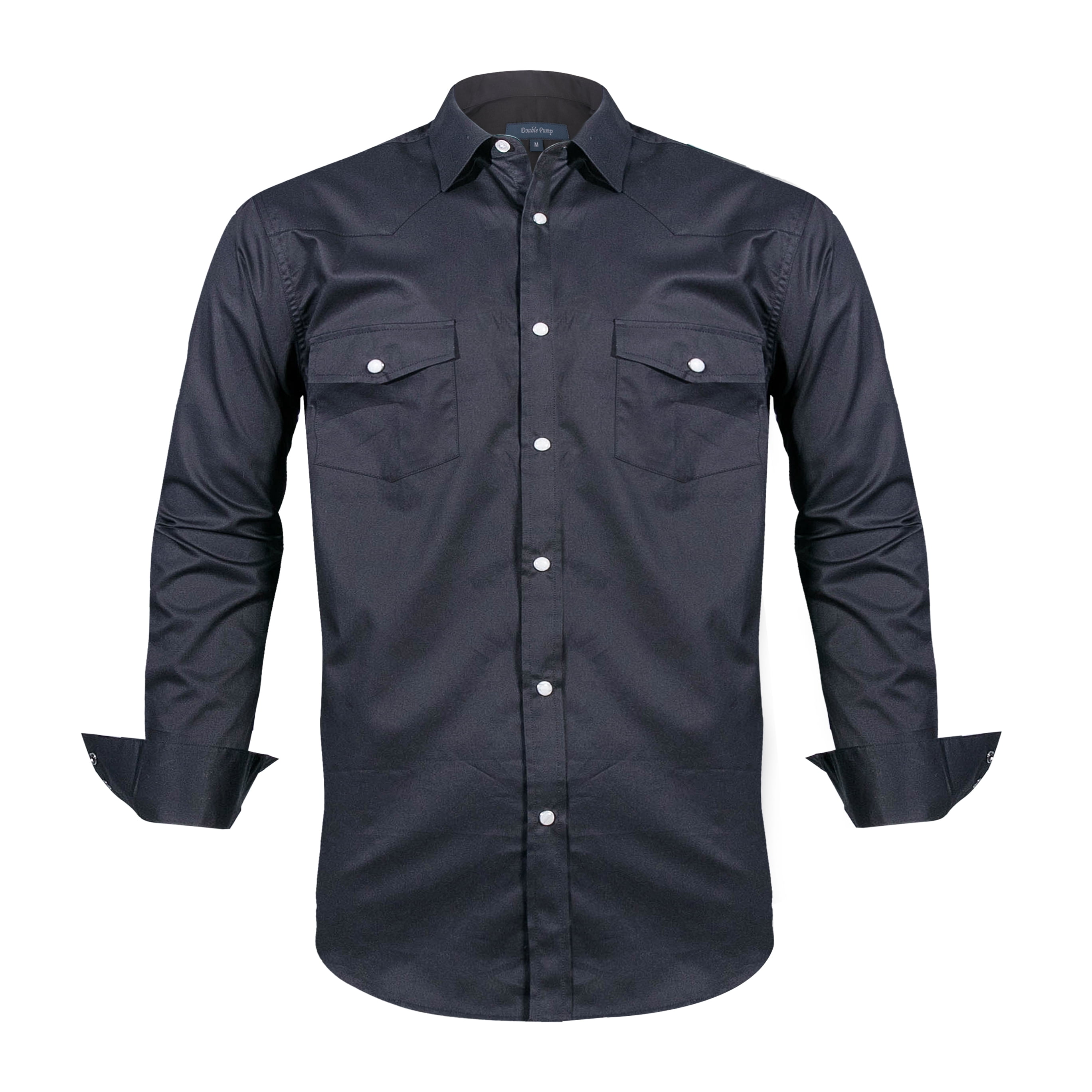 Western Shirts for Men with Snap Buttons Regular Fit Plaid Mens Long ...