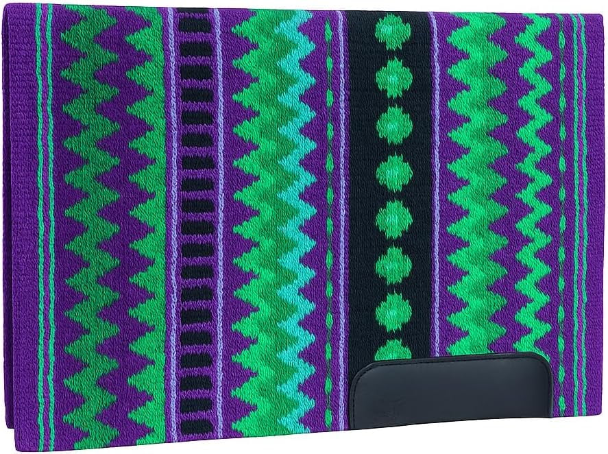 Western Show Saddle Pad/Blanket for Horses - Handmade Wool Saddle ...