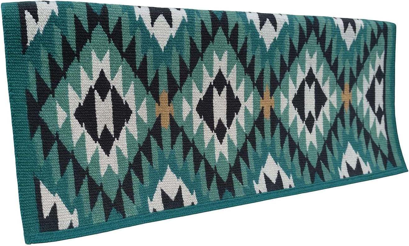 Western Show Saddle Pad/Blanket for Horses - Handmade Wool Saddle ...