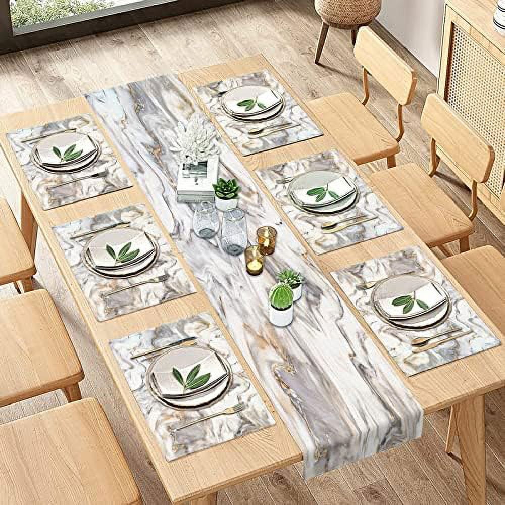 Western South Table Runner and Placemats Set of 6 Ethnic Boho Tribal ...