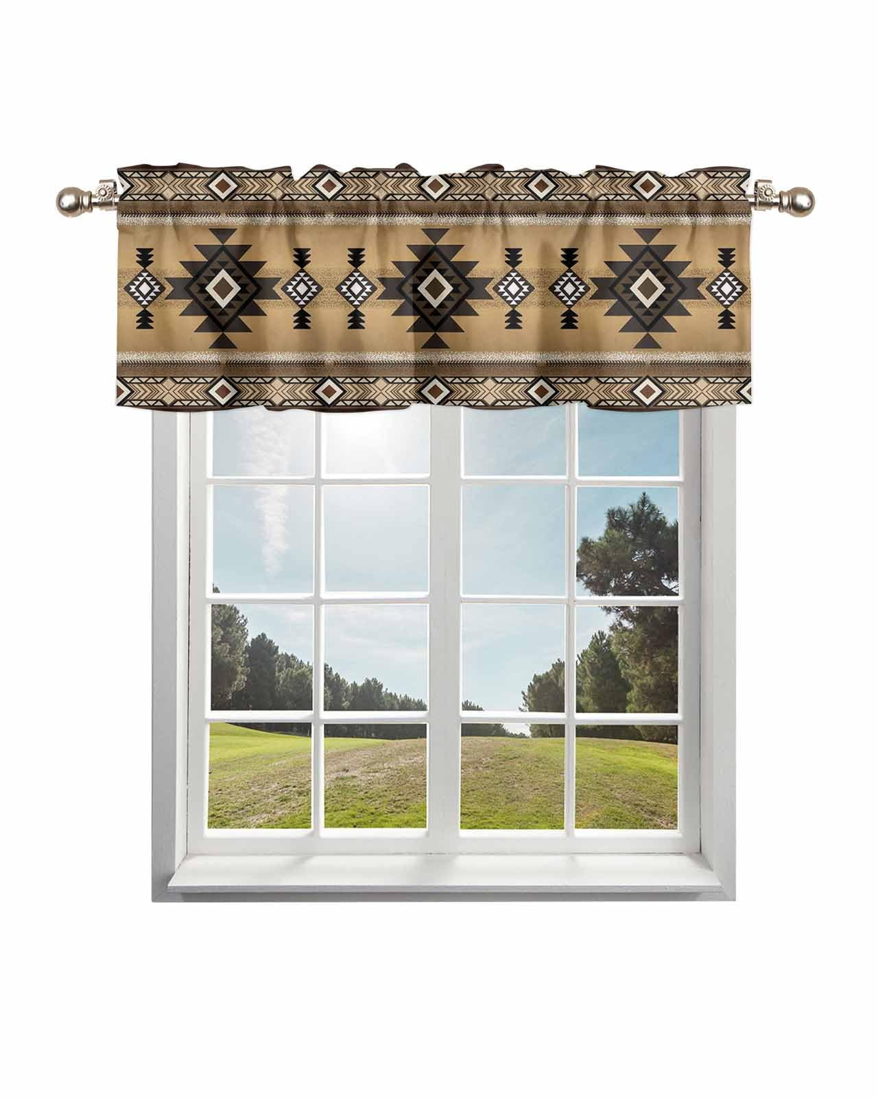 Western Southwestern Curtain Valance for Windows/Living Room/Kitchen ...