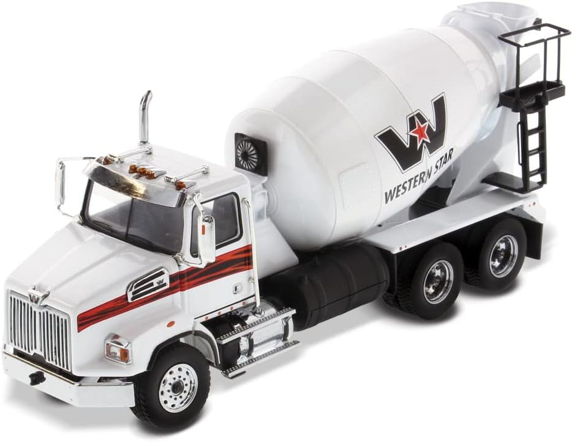 Western Star 4700 SB Concrete Mixer Truck White 1/50 Diecast Model by ...