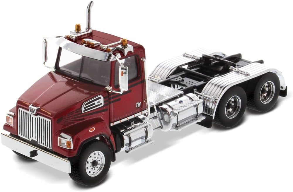 Western Star 4700 SF Tandem Day Cab Tractor Metallic Red 1/50 Diecast ...