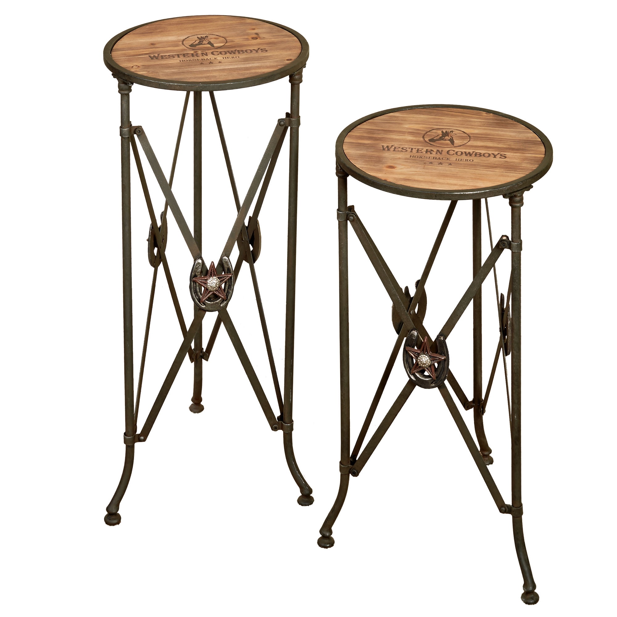 Western Star Accent Tables Multi Warm Set of Two 2 Set of 2 - Walmart.com