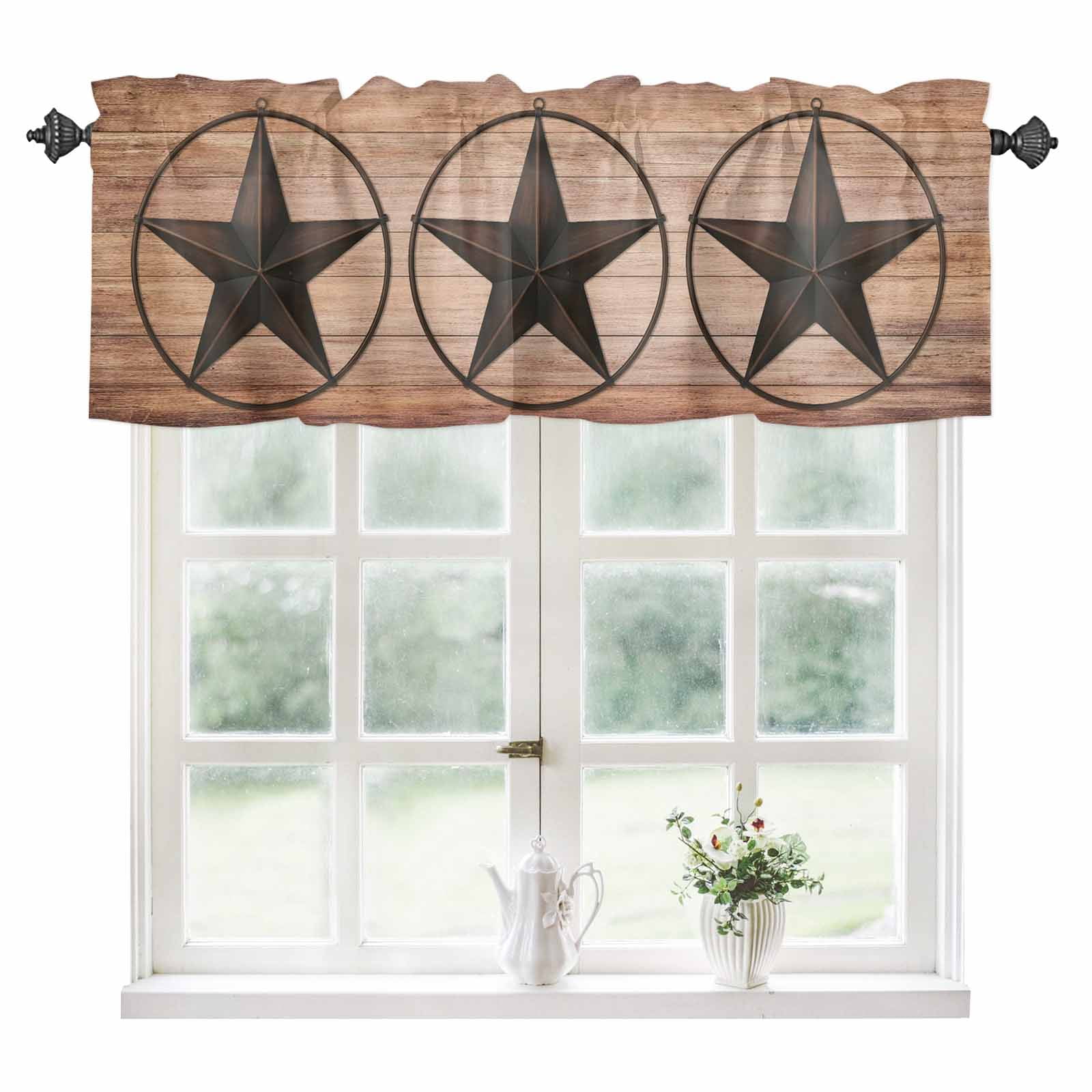 Western Star Retro Kitchen Valances for Windows 42x12 Inch Kitchen ...