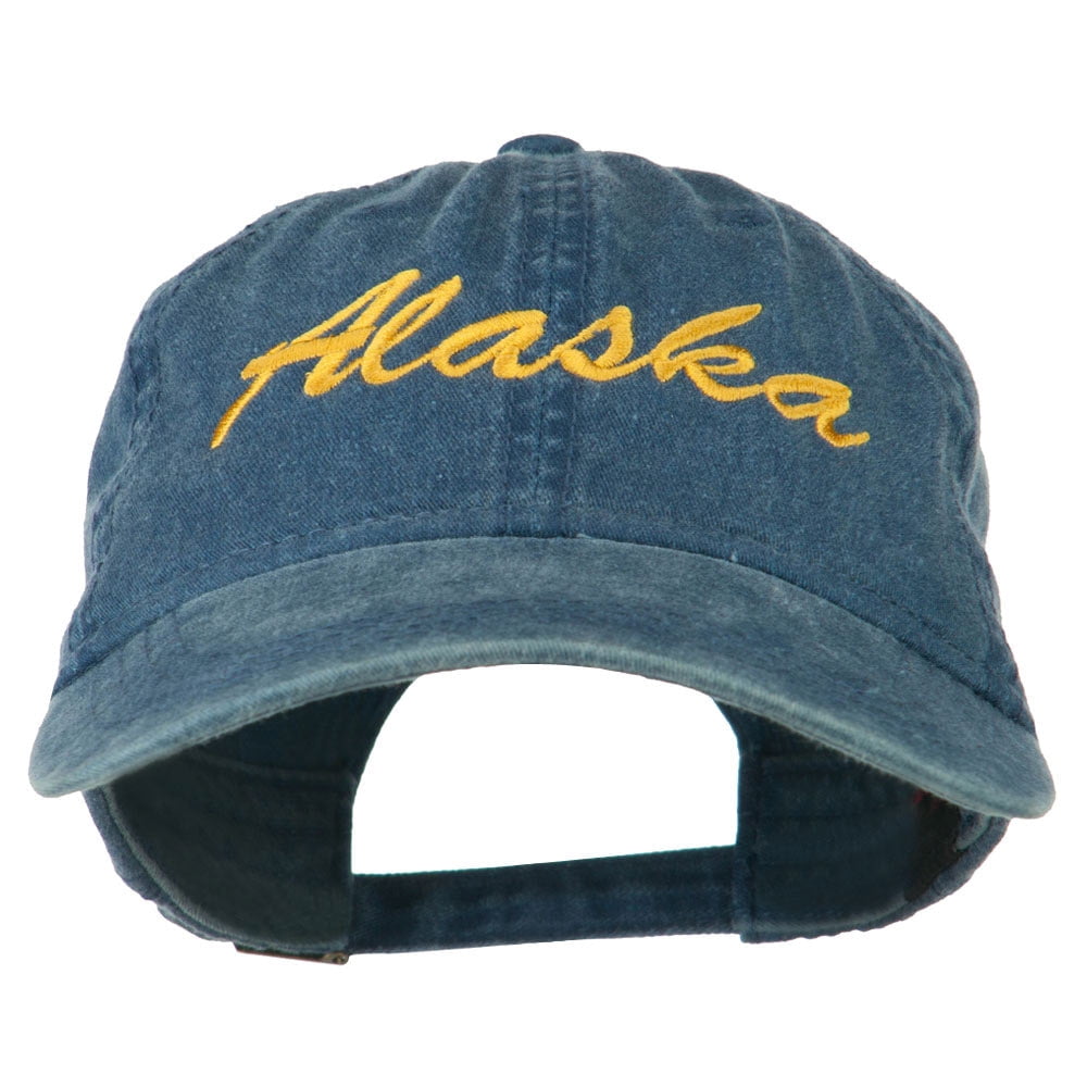 Western State Alaska Embroidered Washed Cap - Navy OSFM - Walmart.com