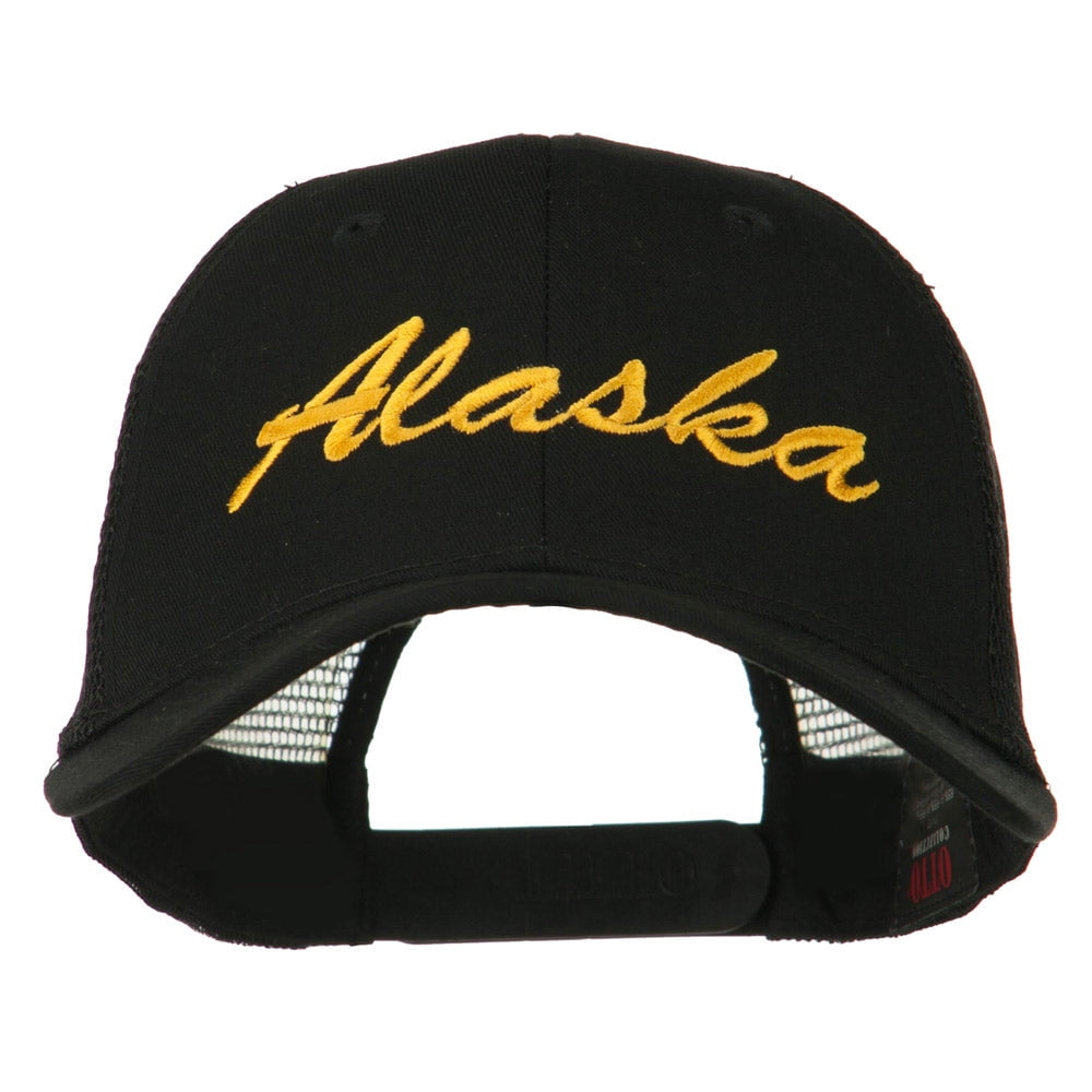 Western States Alaska Embroidered Mesh Back Cap - Black OSFM - Walmart.com