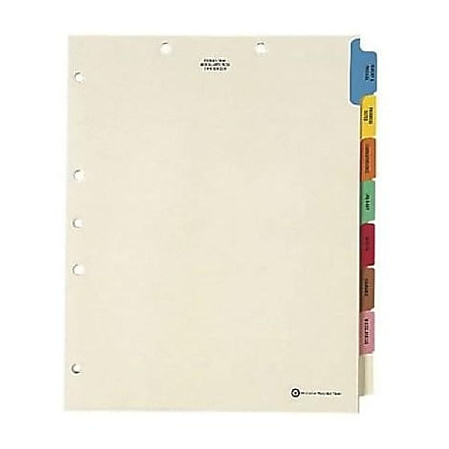 Western States Envelope Co 30227 Side Tab Medical Chart Indexes, 8-tab ...