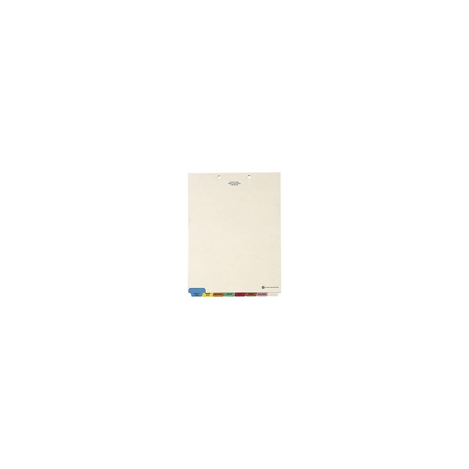 Western States Envelope Co 30228 Top Tab Medical Chart Indexes, 8-tab ...