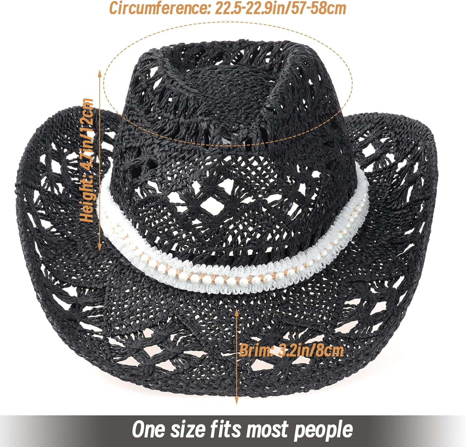 Western Straw Cowboy Hats For Men Women Holiday Beige Beach Cowboy Hat ...