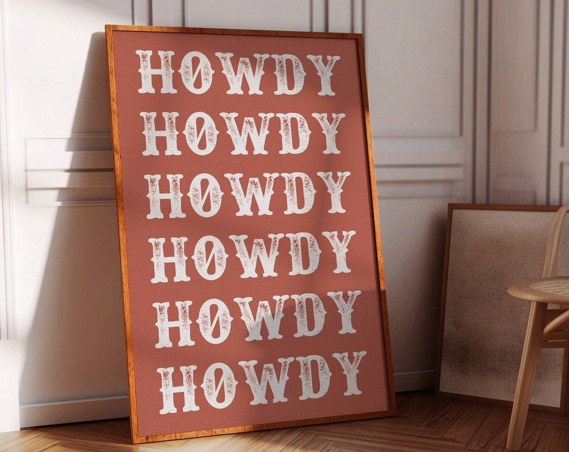 Western Style Art Print! Boho, Minimalist Modern Art, Boho ...